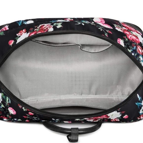 Bags | New 3pc Floral Weekender With Shore Compartment Crossbody Bag ...